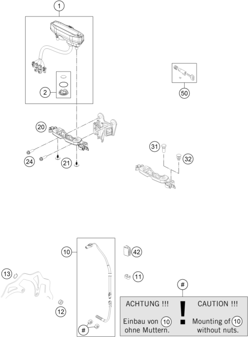 KTM fiche finder INSTRUMENTS LOCK SYSTEM spare parts for the KTM 350 ...