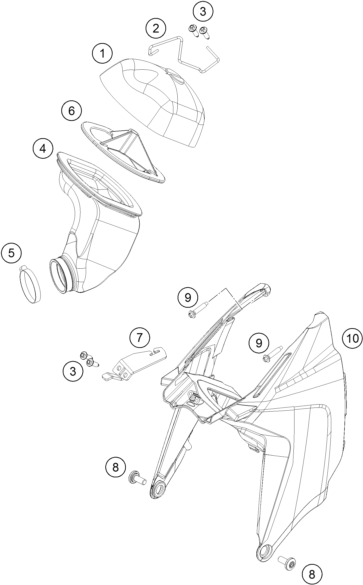 KTM fiche finder AIR FILTER spare parts for the KTM 65 SX 2022 (EU)