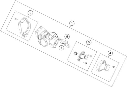 KTM fiche finder THROTTLE BODY spare parts for the KTM 300 EXC TPI 2019 ...