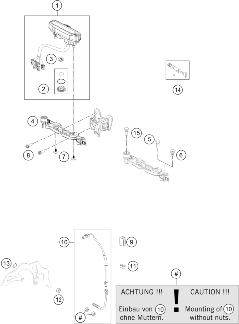 KTM fiche finder INSTRUMENTS LOCK SYSTEM spare parts for the KTM 300 ...